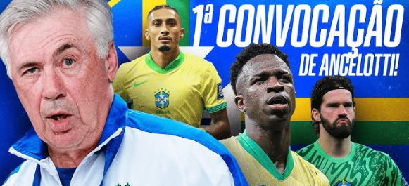 Convocação da Seleção: veja a primeira lista de Carlo Ancelotti | Folha ...